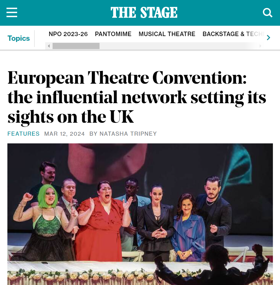 The Stage (UK) Article about ETC Theatre Green Book | News | European ...